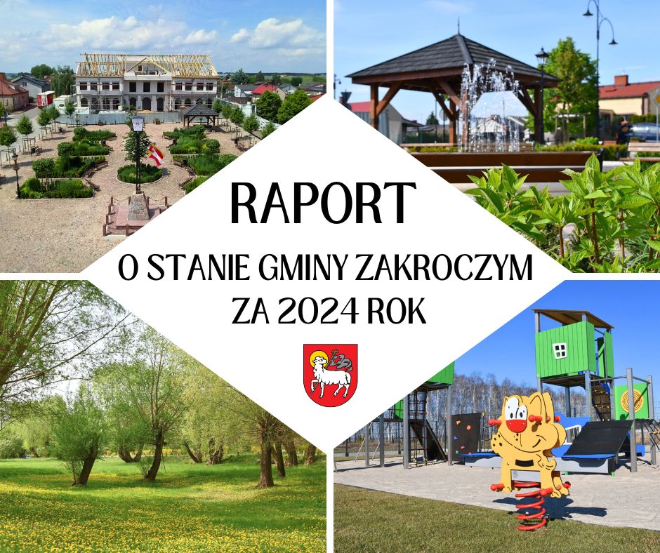 Prezentacja - Raport o stanie Gminy Zakroczym za 2024 rok - Zakroczym